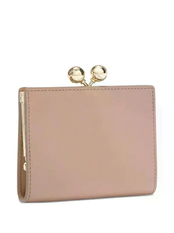 Furla Sfera Clasp Leather Coin Case - Neutrals