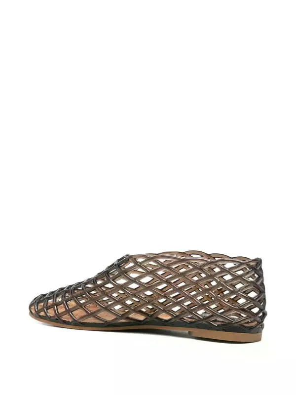 LA PISCINE Jelly Ballet Flats - Brown