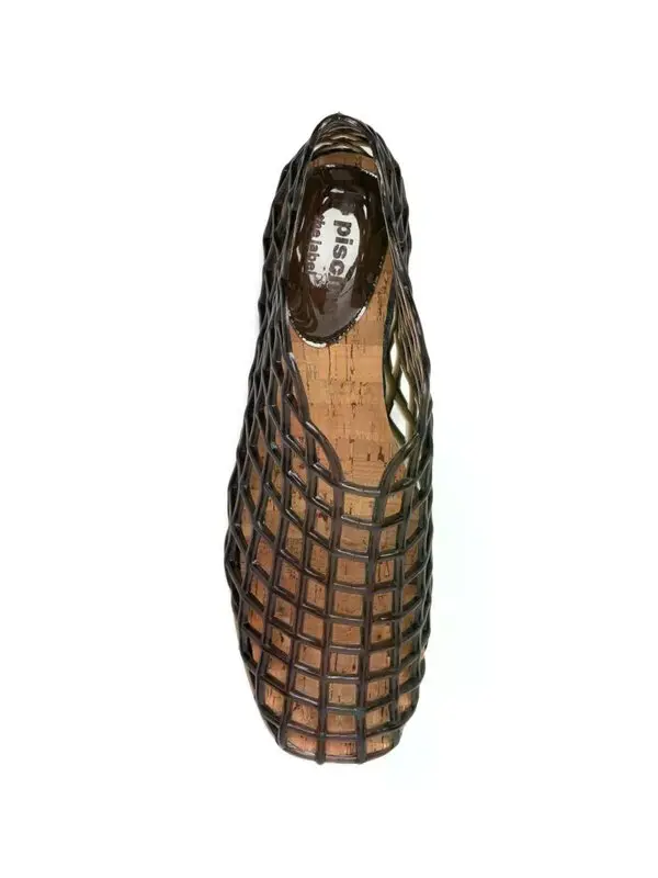 LA PISCINE Jelly Ballet Flats - Brown
