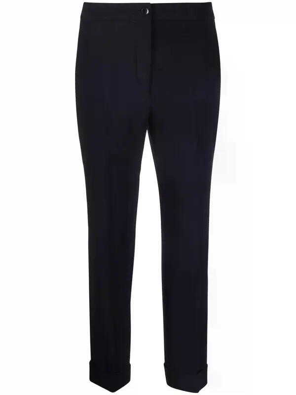 Etro Cropped Tailored Trousers - Black