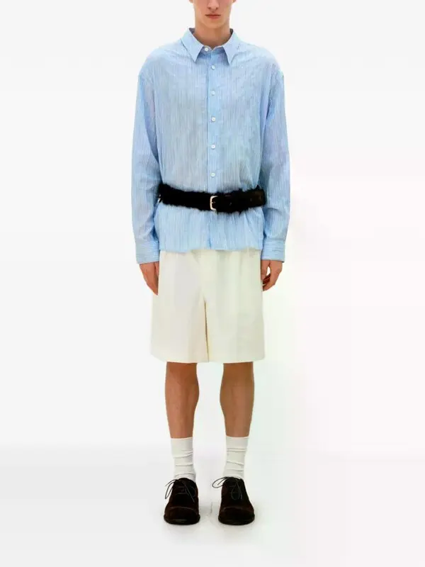 COOR Striped Wrinkled Shirt