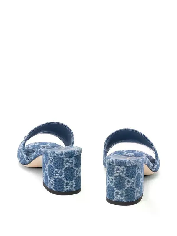 Gucci Horsebit Gg Patterned Sandals