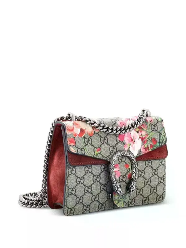 Gucci Dionysus Blooms Print Gg Coated Canvas Mini Shoulder Bag - Brown