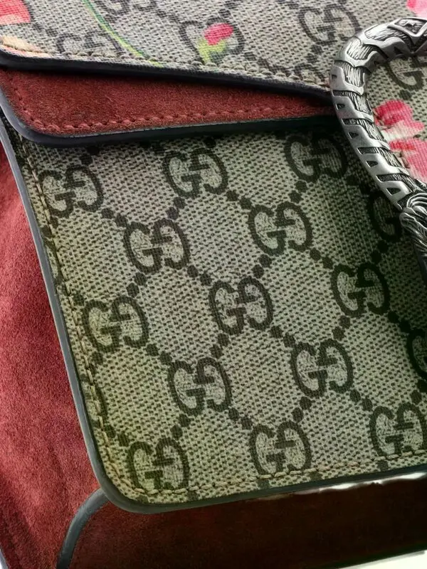 Gucci Dionysus Blooms Print Gg Coated Canvas Mini Shoulder Bag - Brown