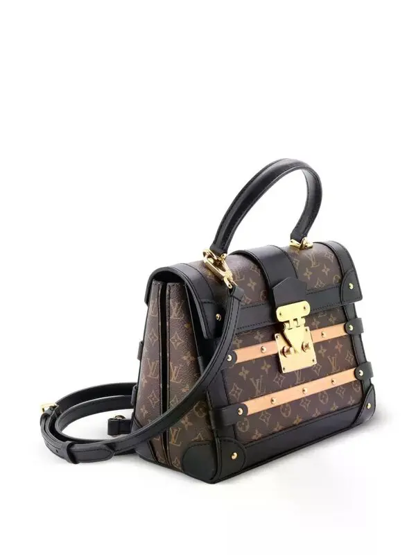 LOUIS VUITTON Trianon Monogram Canvas Pm Satchel Handbag - Black