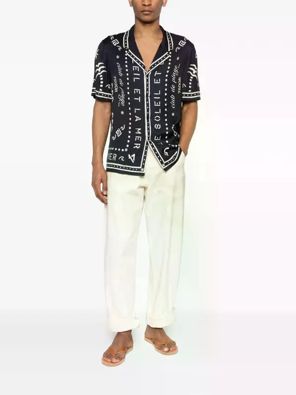 Balmain Printed Shirt - Blue