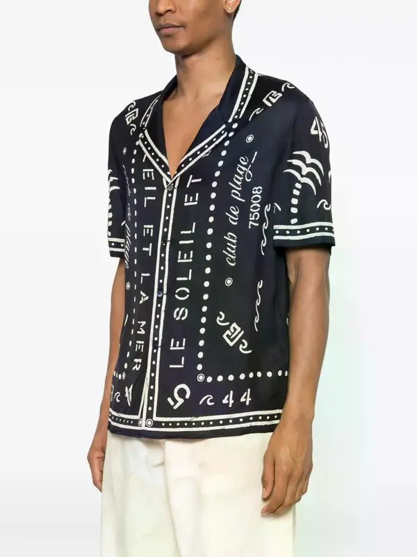 Balmain Printed Shirt - Blue