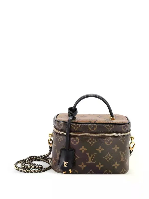 LOUIS VUITTON Vanity Handbag Reverse Monogram Canvas Pm Satchel