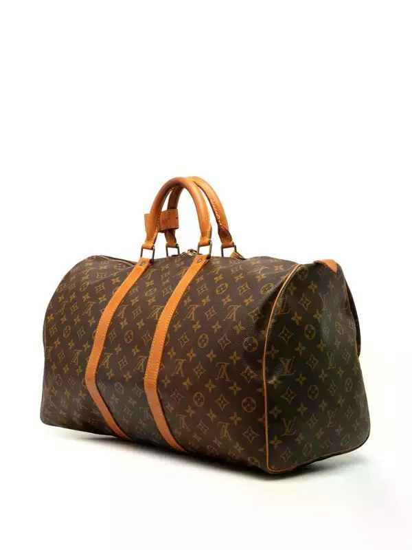 LOUIS VUITTON 1986 Monogram Keepall 50 Travel Bag - Brown