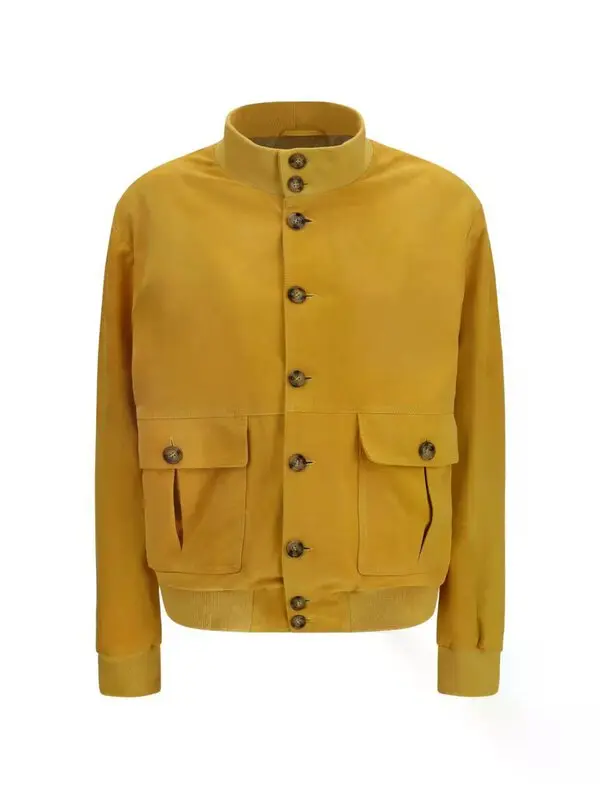 VALSTAR Button Patch Pocket Jacket - Yellow