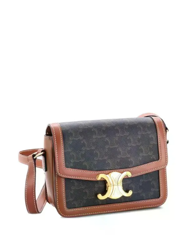 Celine Triomphe Coated Canvas Teen Shoulder Bag