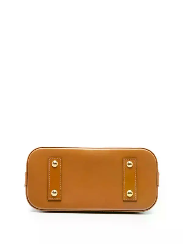 LOUIS VUITTON Monogram Vernis Alma Bb Satchel - Brown