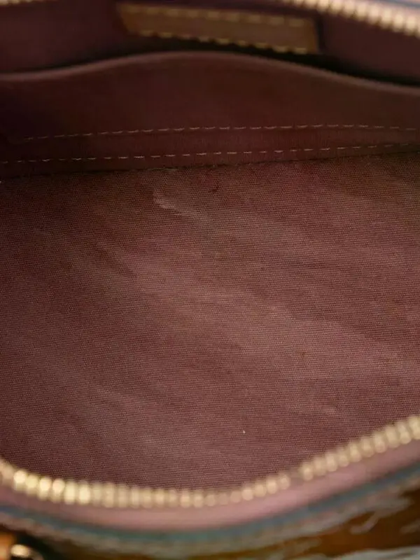 LOUIS VUITTON Monogram Vernis Alma Bb Satchel - Brown
