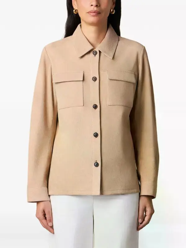 Brooks Brothers Patch-pocket Suede Jacket - Neutrals