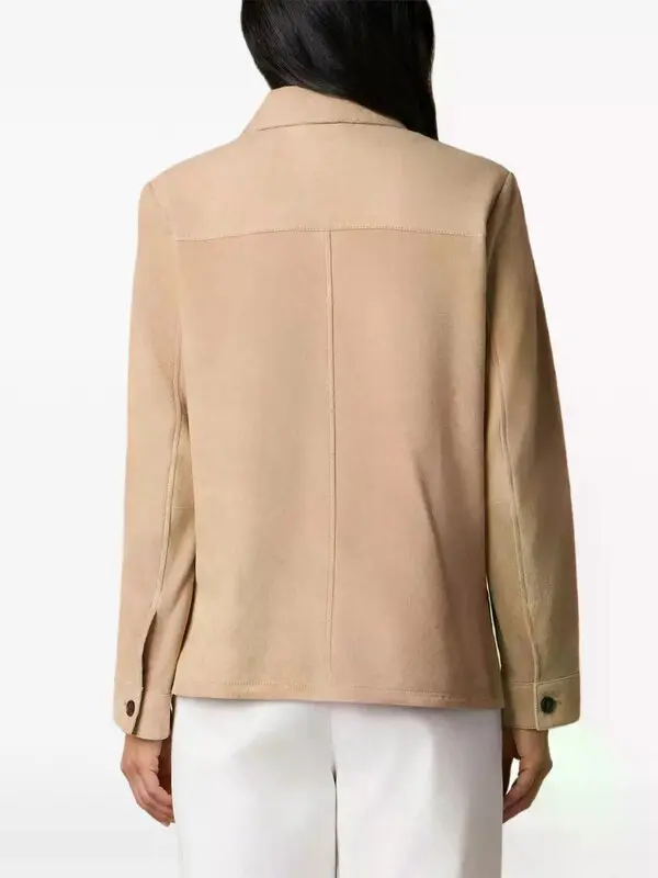 Brooks Brothers Patch-pocket Suede Jacket - Neutrals