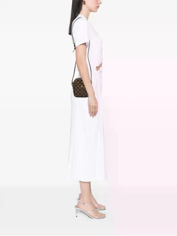 LOUIS VUITTON 2005 Damier Ebene Rift Crossbody Bag - Brown
