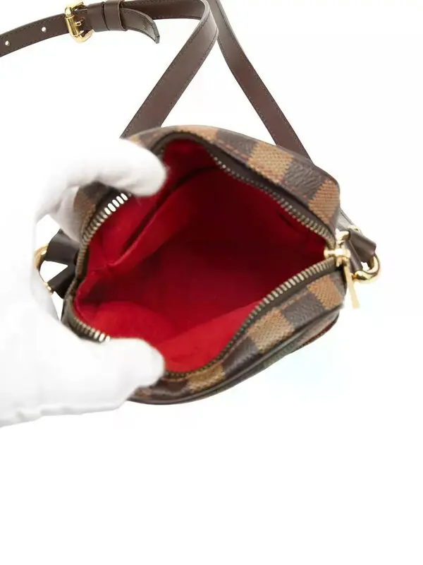 LOUIS VUITTON 2005 Damier Ebene Rift Crossbody Bag - Brown