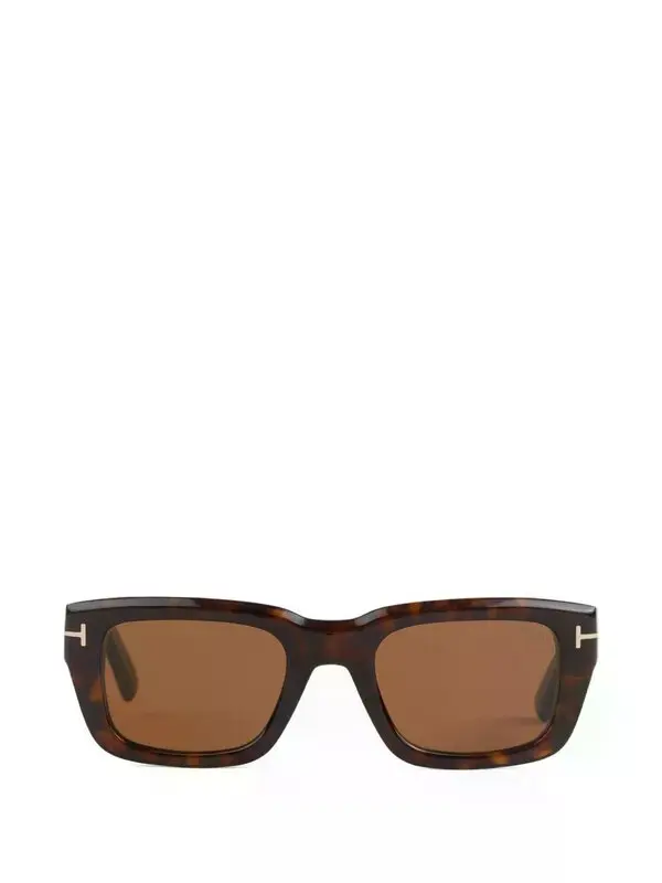 TOM FORD Rectangle-frame Sunglasses - Brown