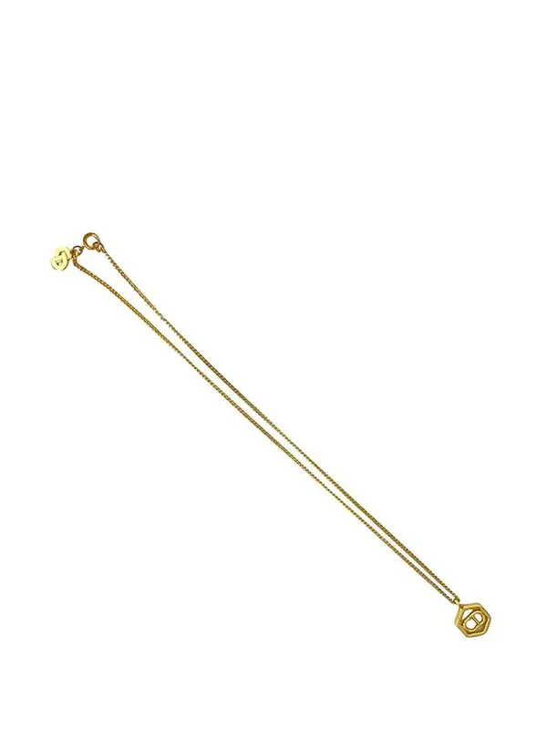 Dior Cd Logo Pendant Necklace - Gold