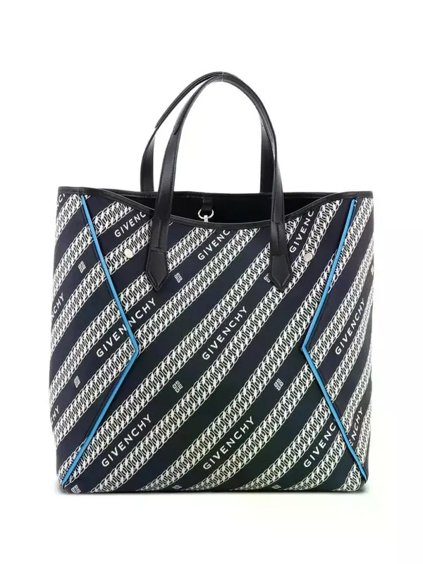 Givenchy Bond Shopper Logo Jacquard Canvas Medium Tote Bag