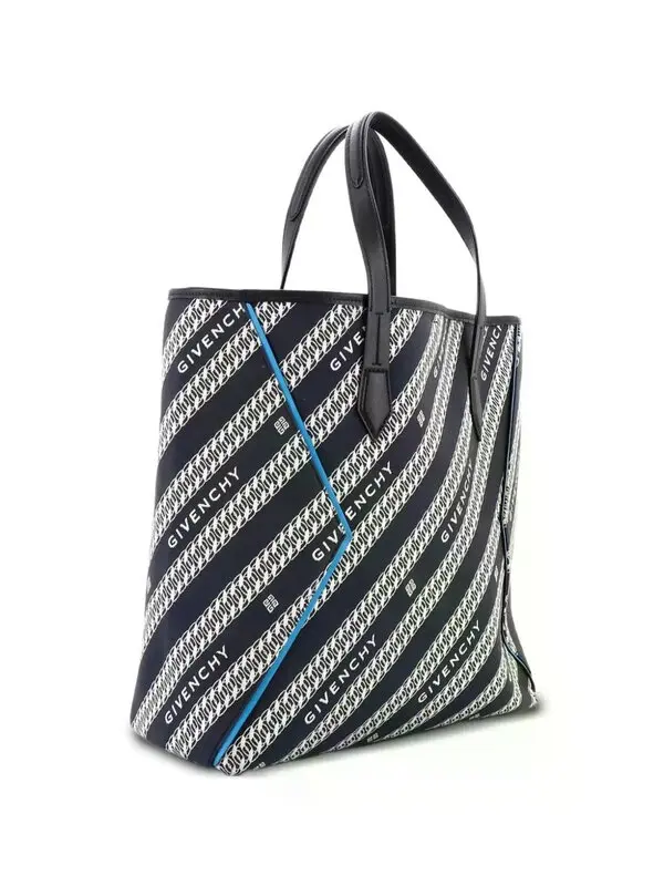Givenchy Bond Shopper Logo Jacquard Canvas Medium Tote Bag