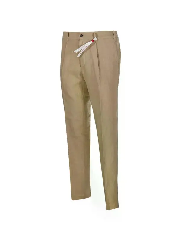 SANTANIELLO Irno Pleated Trousers - Neutrals