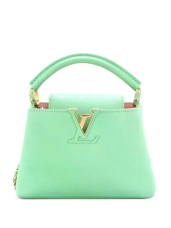 LOUIS VUITTON Braided Chain Capucines Mini Bag