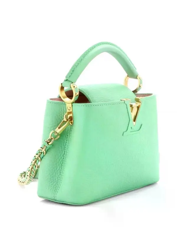 LOUIS VUITTON Braided Chain Capucines Mini Bag