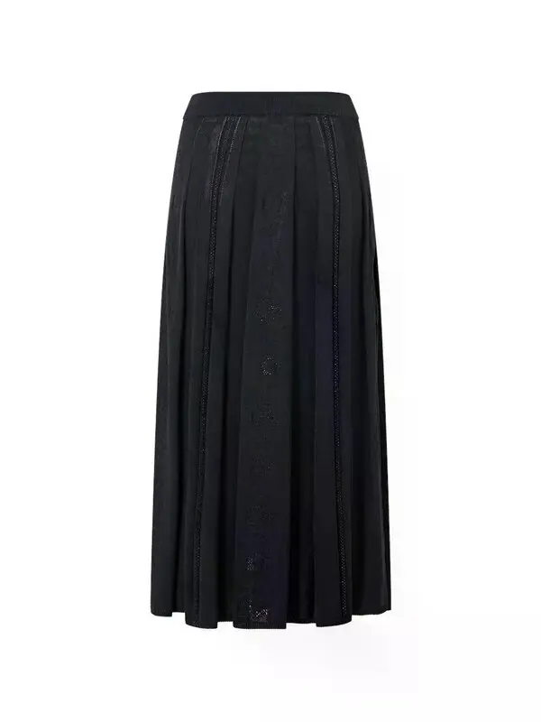 Camilla Pleated Knit Midi Skirt