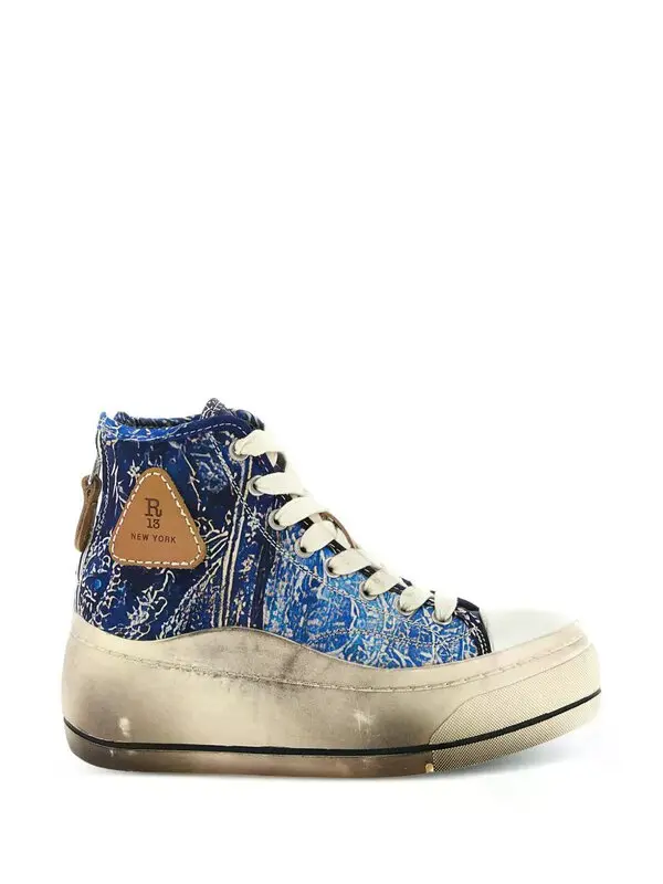 R13 Kurt Bandana Platform Sneakers
