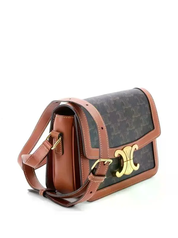 Celine Triomphe Coated Canvas Teen Shoulder Bag