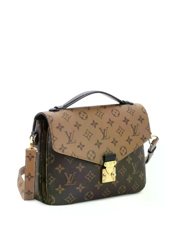 LOUIS VUITTON Pochette Metis Reverse Monogram Canvas Crossbody Bag - Brown