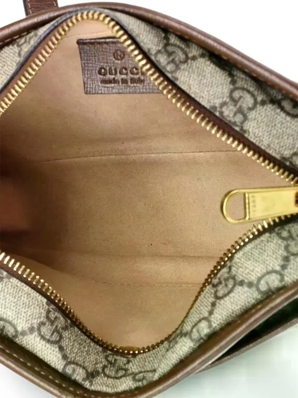 Gucci Interlocking G Patch Camera Bag Gg Coated Canvas Mini