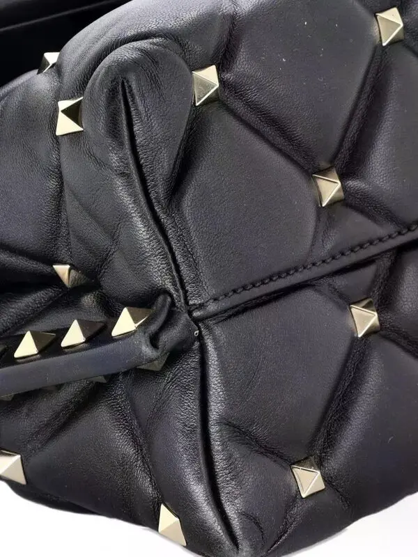 Valentino Garavani Candystud Top Handle Shoulder Bag - Black