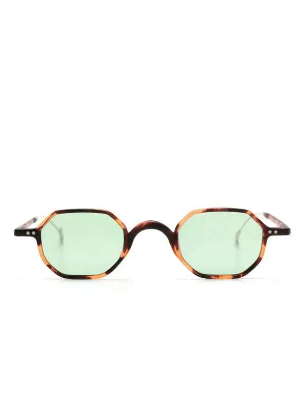 EYEPETIZER Lauren Geometric-frame Sunglasses - Brown