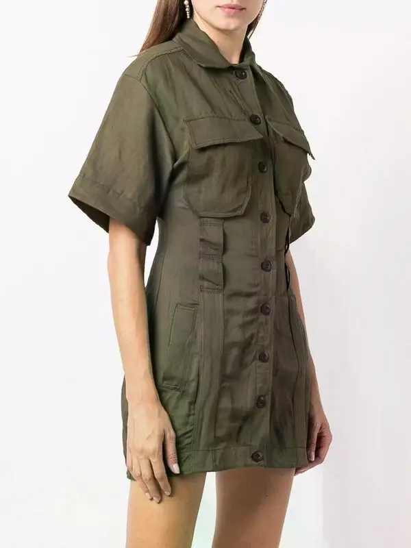 DIESEL® Multi-pocket Twill Shirt Dress