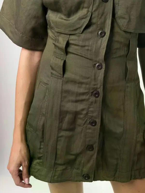 DIESEL® Multi-pocket Twill Shirt Dress