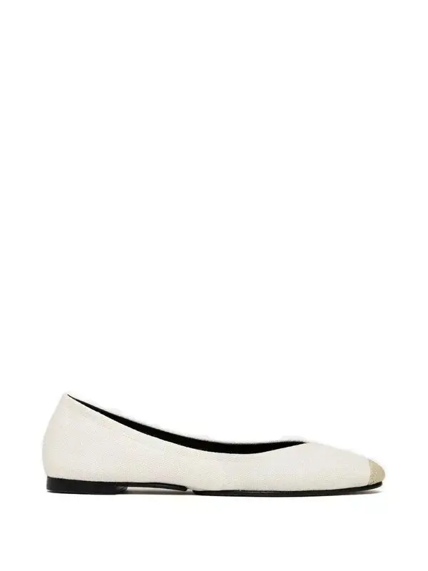 Jacquemus Toe-detail Ballet Flats - Neutrals