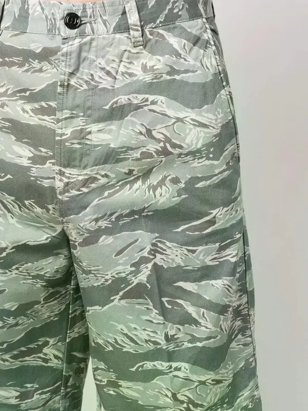 DIESEL® Camouflage Print Cotton Blend Bermuda Shorts
