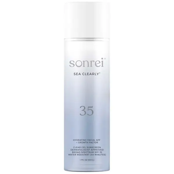 SONREI Sea Clearly Hydrating Facial Spf 35 + Growth Factor Clear Gel Sunscreen 50ml - One-color