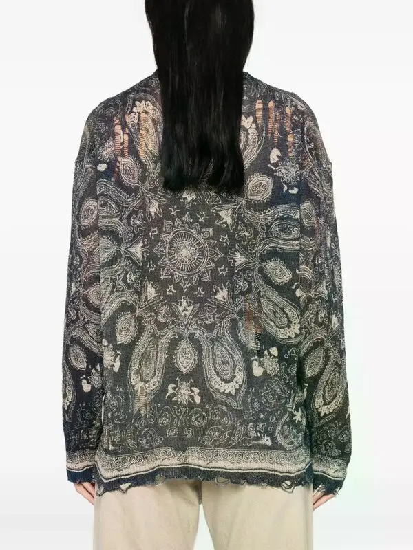 R13 Bandana Button Knitwear