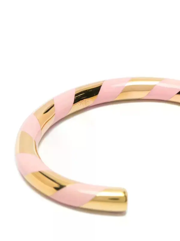 AURÉLIE BIDERMANN Positano Striped Cuff Bracelet - Gold