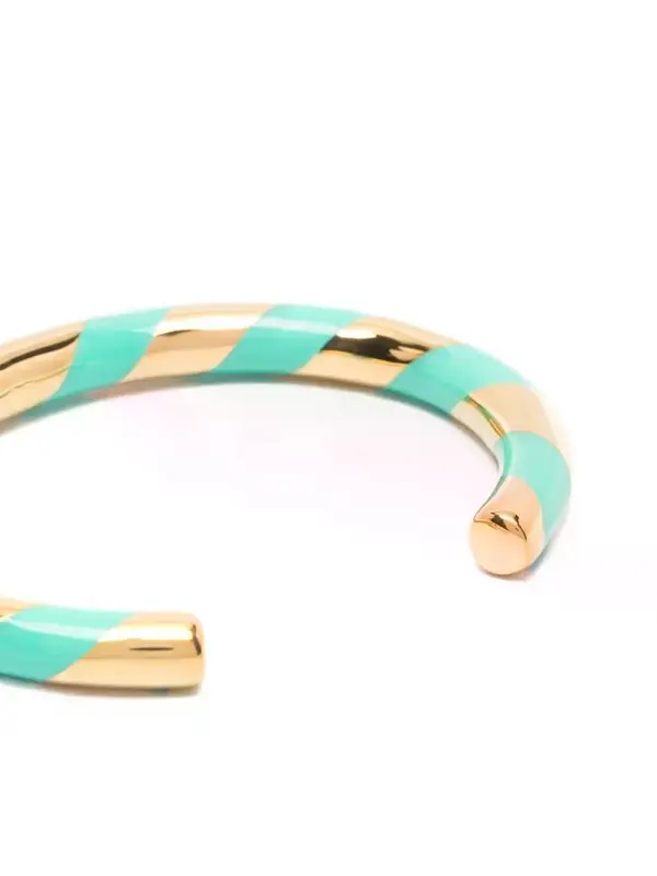 AURÉLIE BIDERMANN Positano Striped Bracelet - Gold