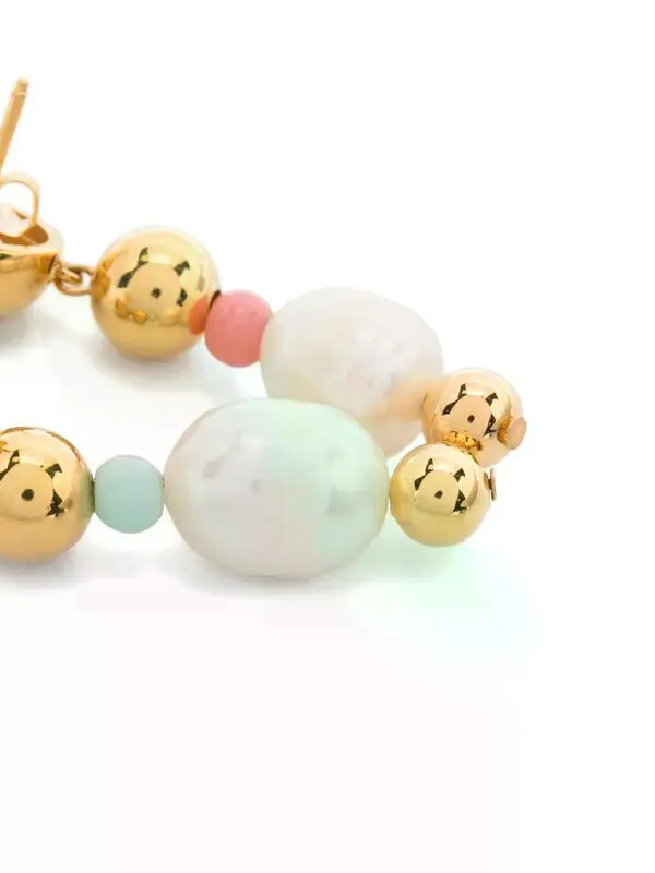 AURÉLIE BIDERMANN Dysie Smiley Pearl Drop Earrings