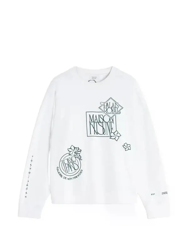 Maison Kitsuné Floral Print Sweatshirt