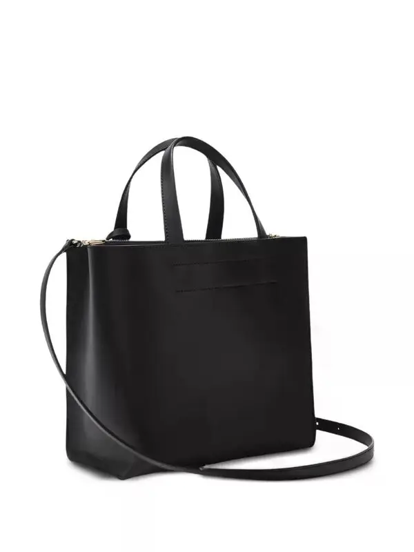 Furla Leather Zip Tote Bag - Black