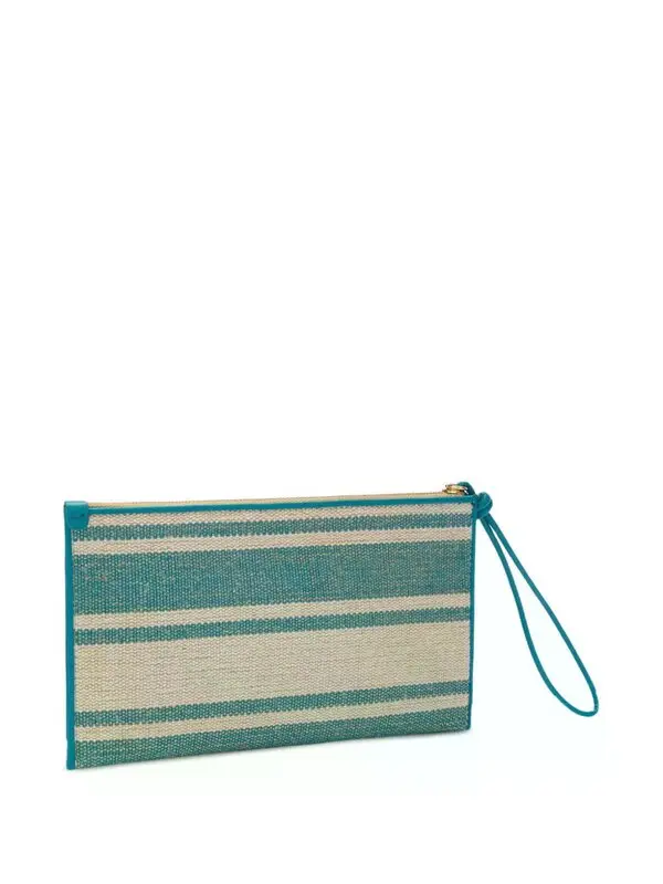 Furla Iride Striped Clutch Bag - Blue