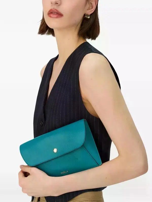Furla Lea Turn-lock Clutch - Blue