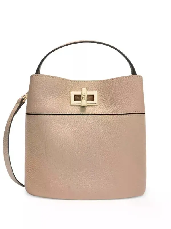 Furla Amelia Leather Bucket Bag - Neutrals