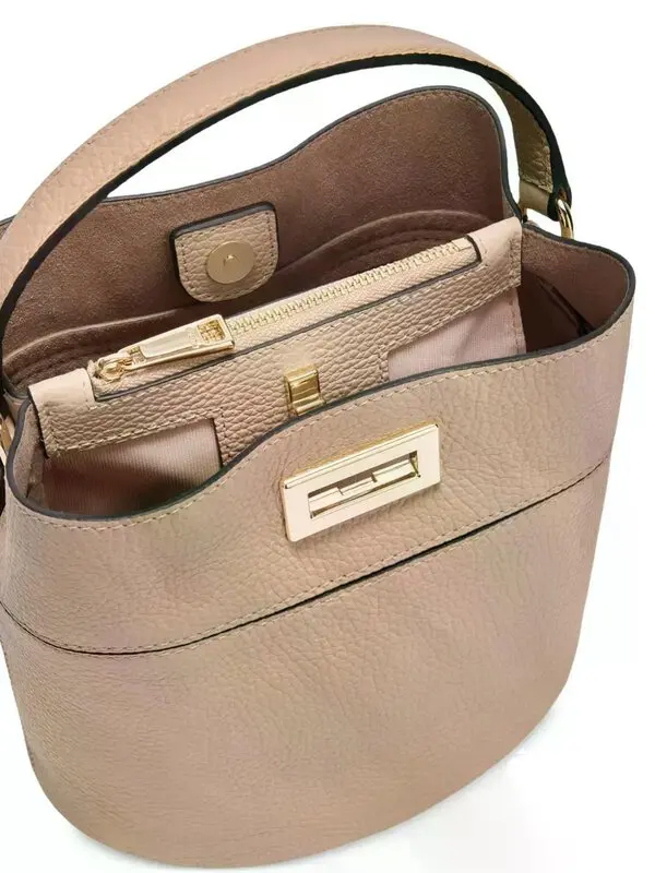 Furla Amelia Leather Bucket Bag - Neutrals